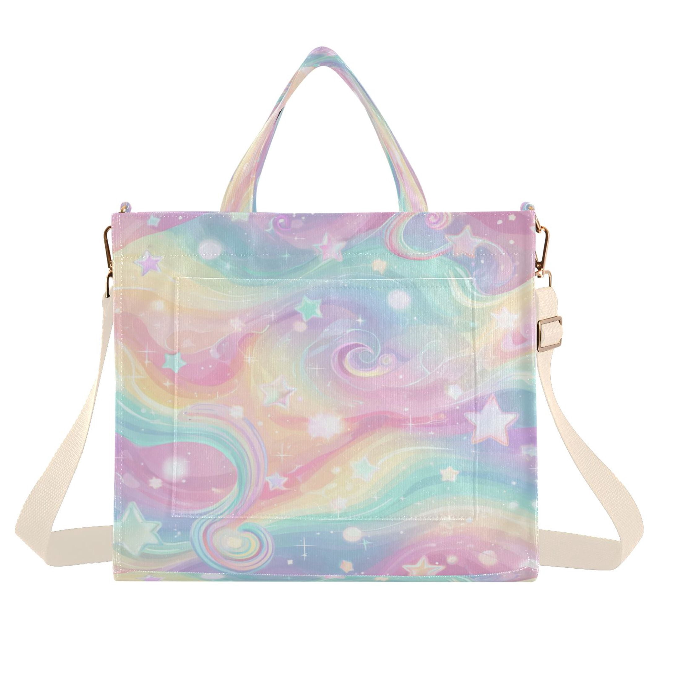 Corduroy Tote Bag for Women Shoulder Handbags Fashion Ladies Purses ...