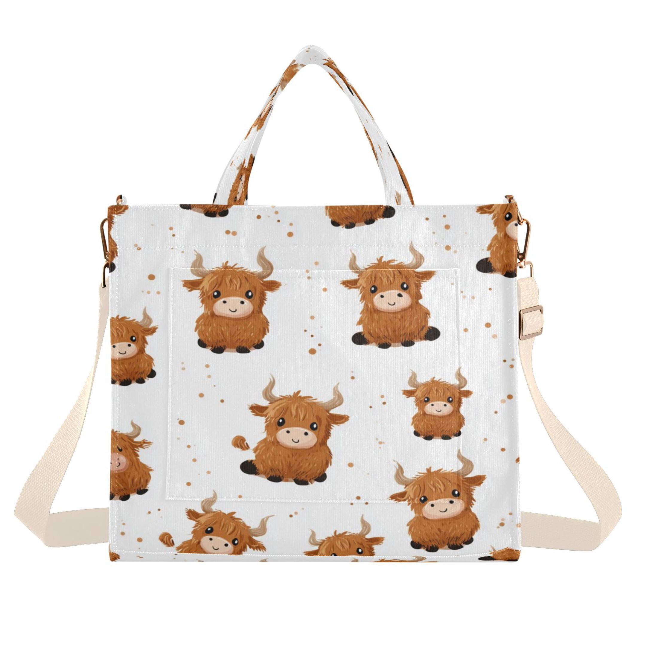 Corduroy Tote Bag for Women Shoulder Handbags Fashion Ladies Purses ...