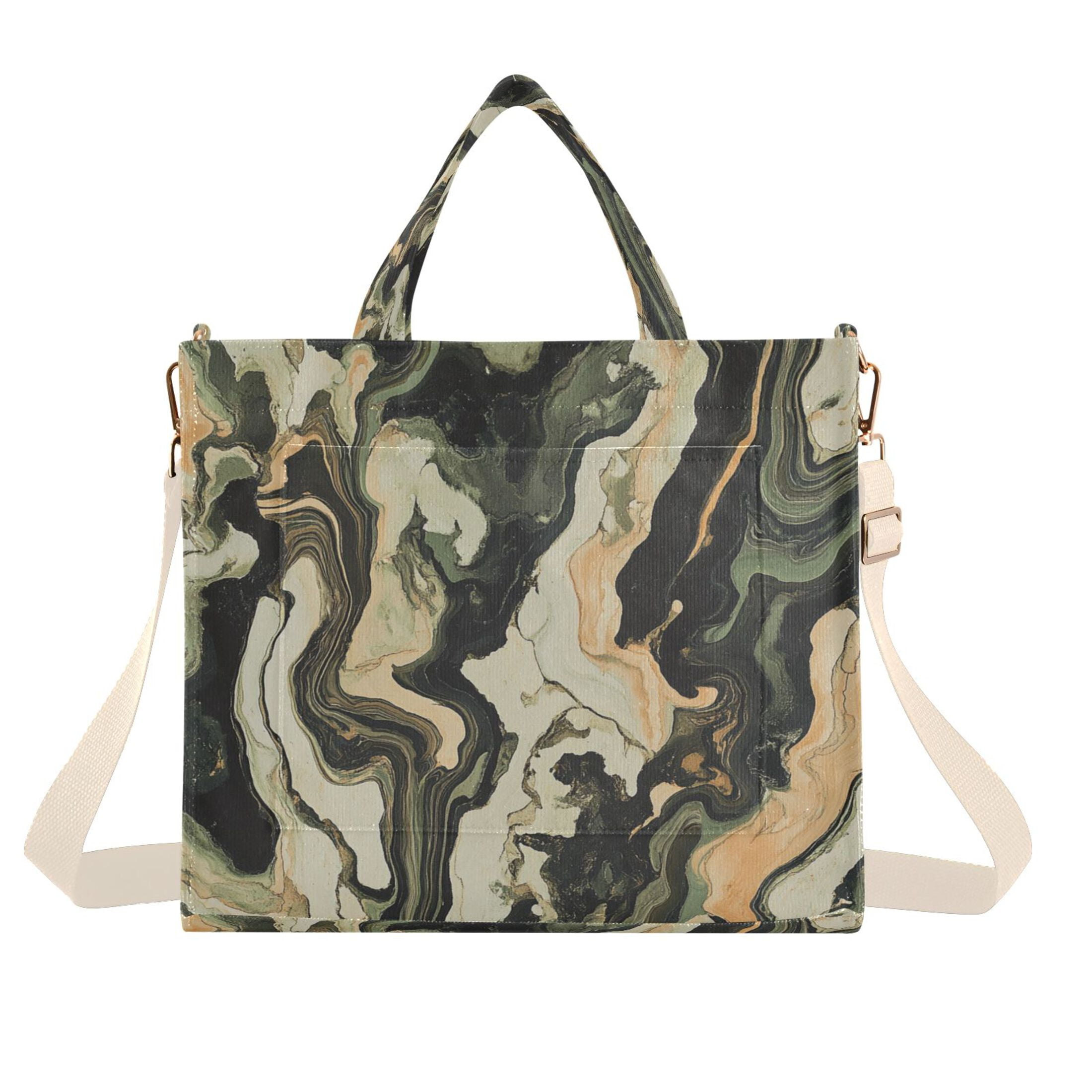 Corduroy Tote Bag for Women Shoulder Handbags Fashion Ladies Purses ...