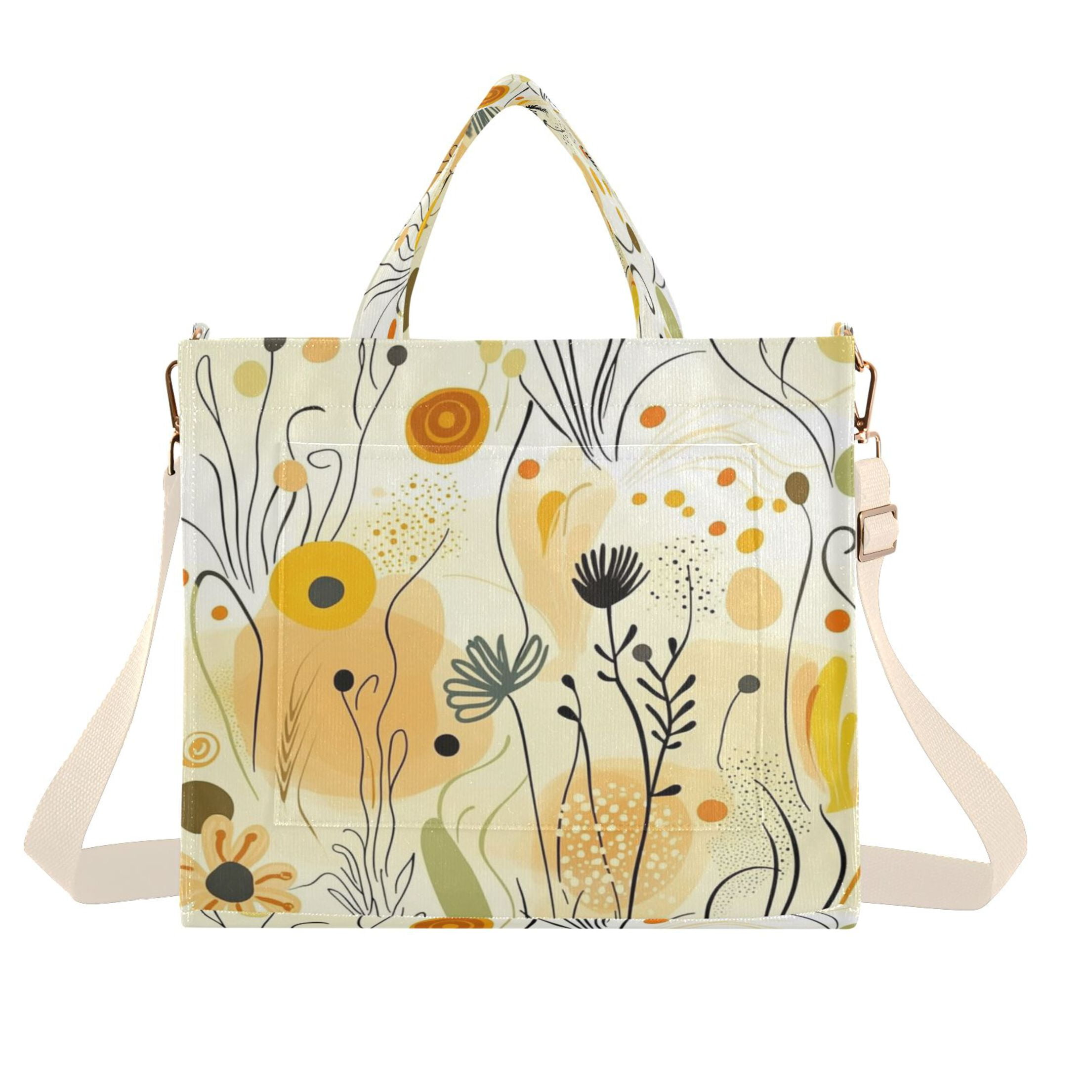 Corduroy Tote Bag for Women Shoulder Handbags Fashion Ladies Purses Satchel Messenger Bags ...