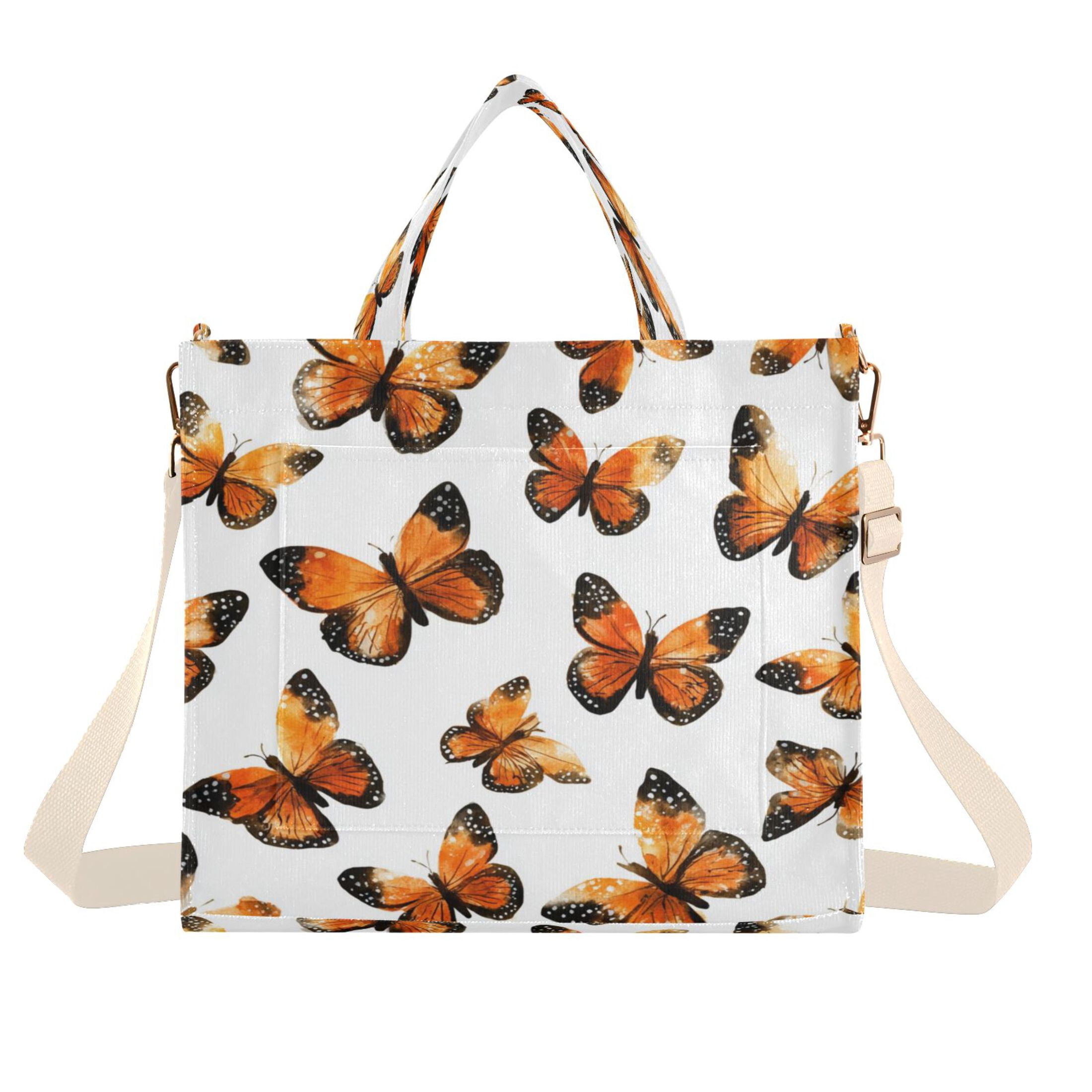 Corduroy Tote Bag for Women Shoulder Handbags Fashion Ladies Purses ...