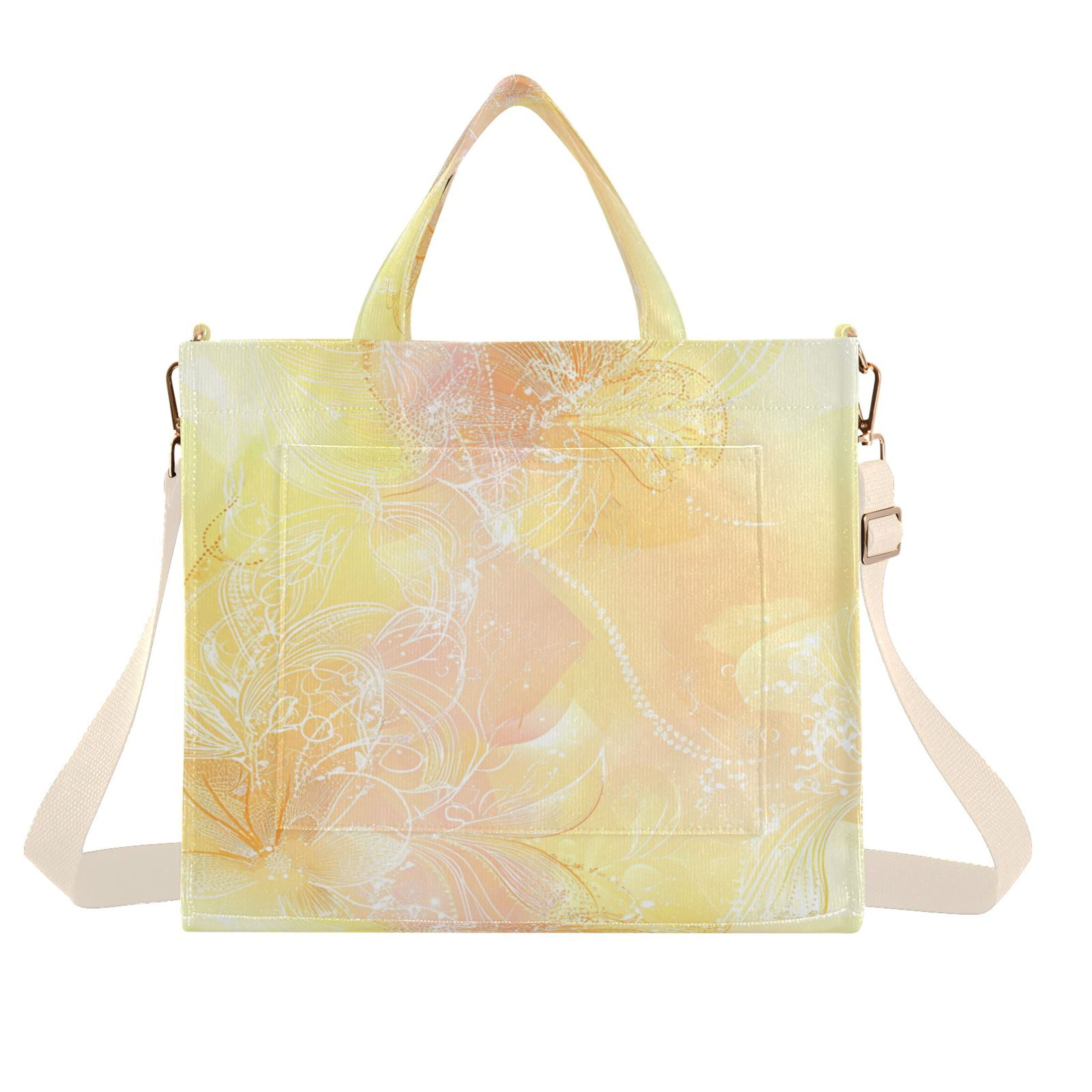 Corduroy Tote Bag for Women Shoulder Handbags Fashion Ladies Purses Satchel Messenger Bags ...