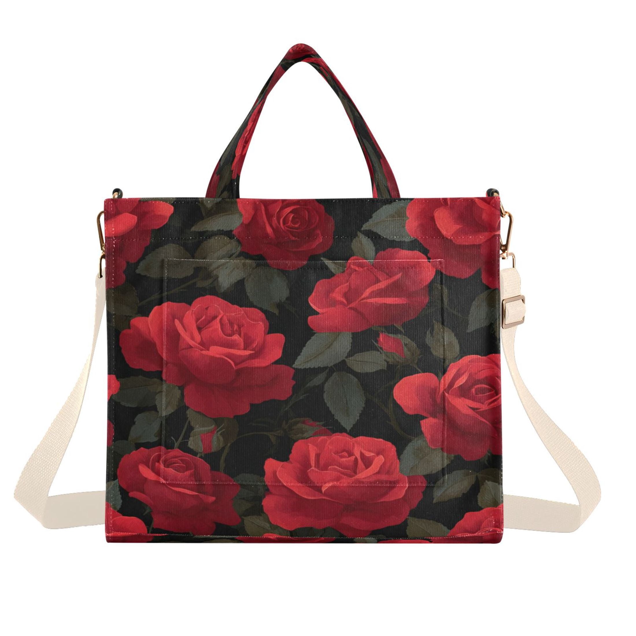 Corduroy Tote Bag for Women Shoulder Handbags Fashion Ladies Purses ...