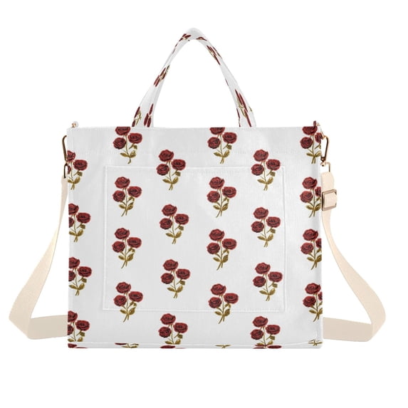 Corduroy Tote Bag for Women Shoulder Handbags Fashion Ladies Purses ...