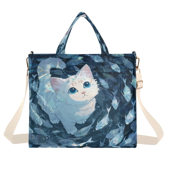 Corduroy Tote Bag for Women Shoulder Handbags Fashion Ladies Purses ...