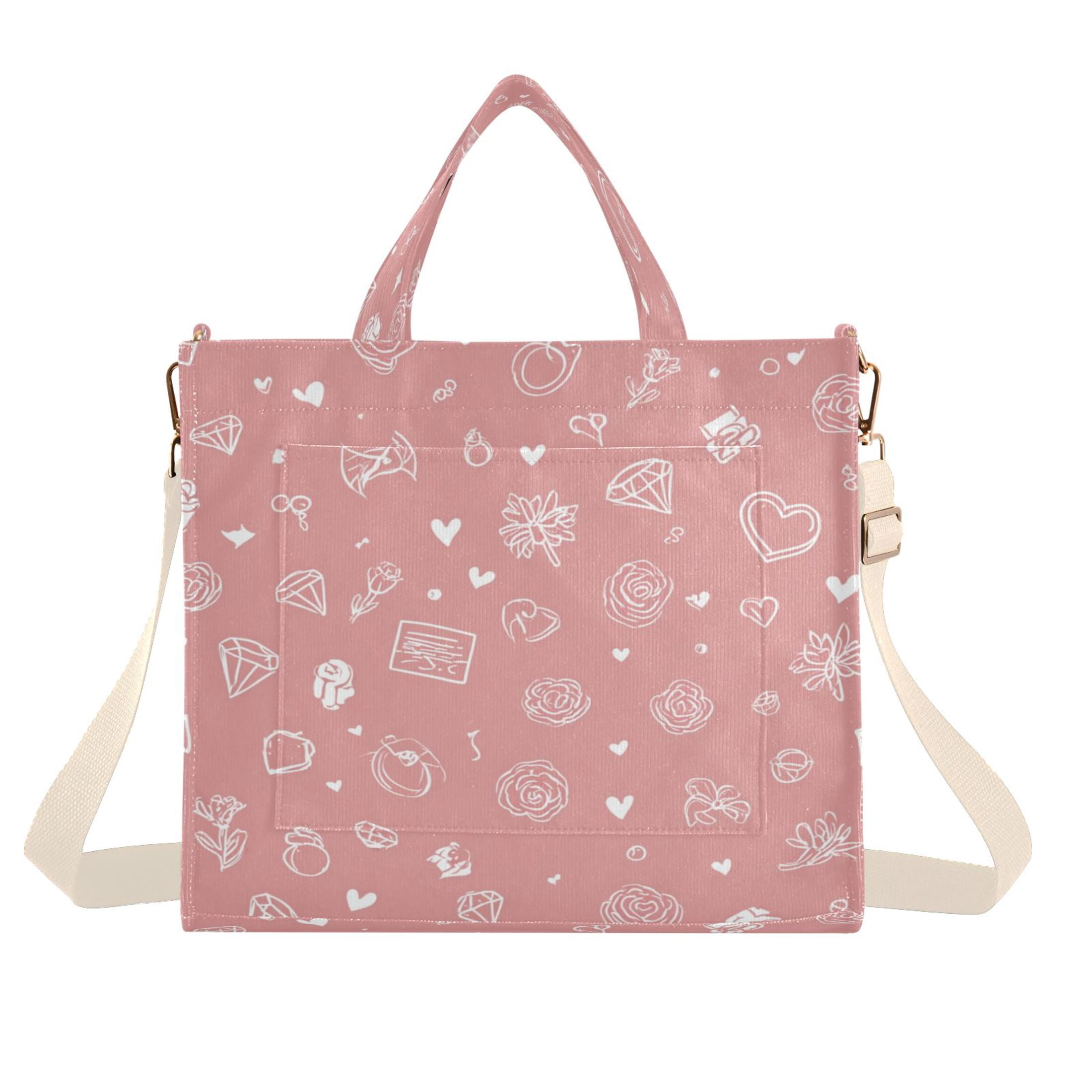 Corduroy Tote Bag for Women Shoulder Handbags Fashion Ladies Purses ...