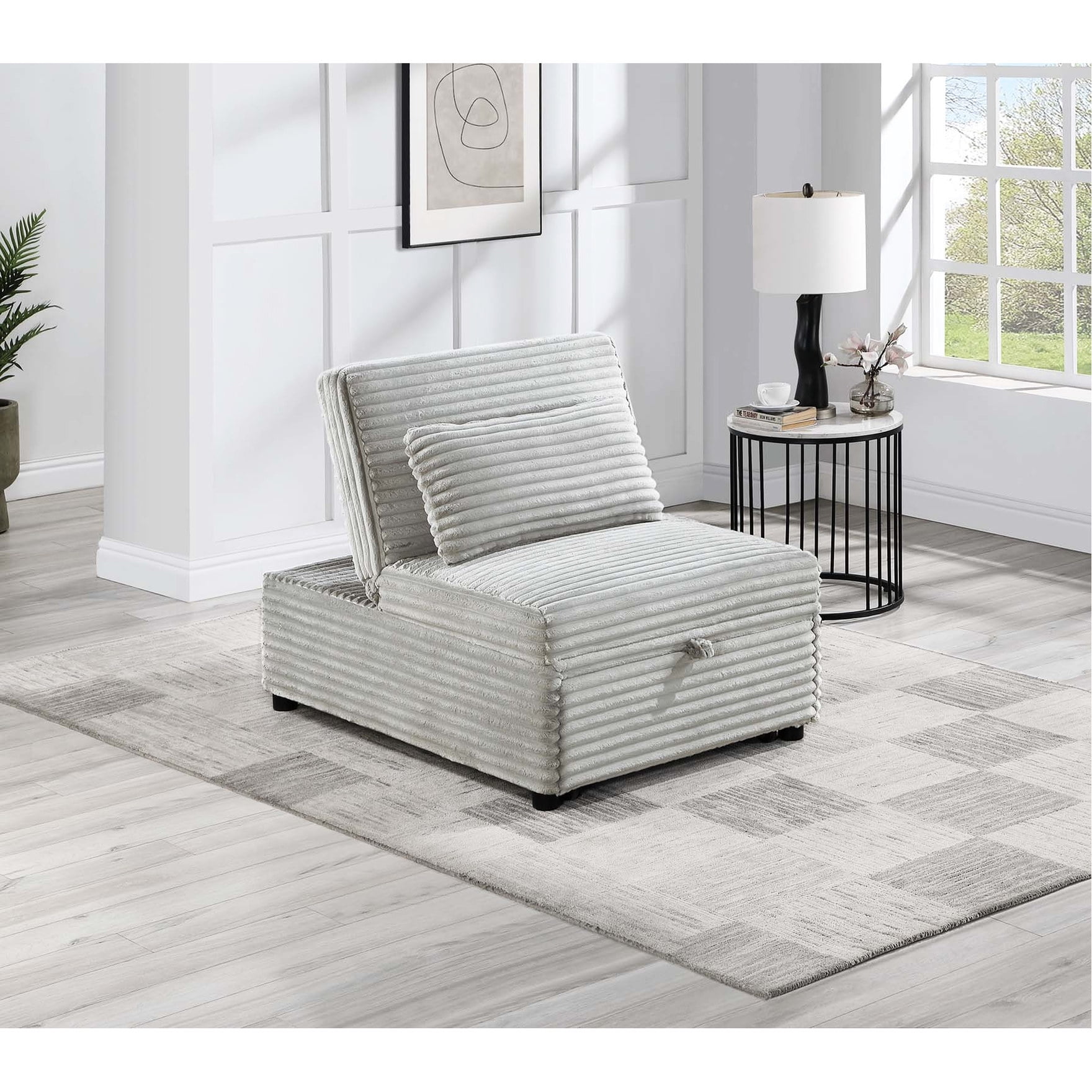 Corduroy Upholstery - Chair to Bed Conversion - Small Living Areas ...