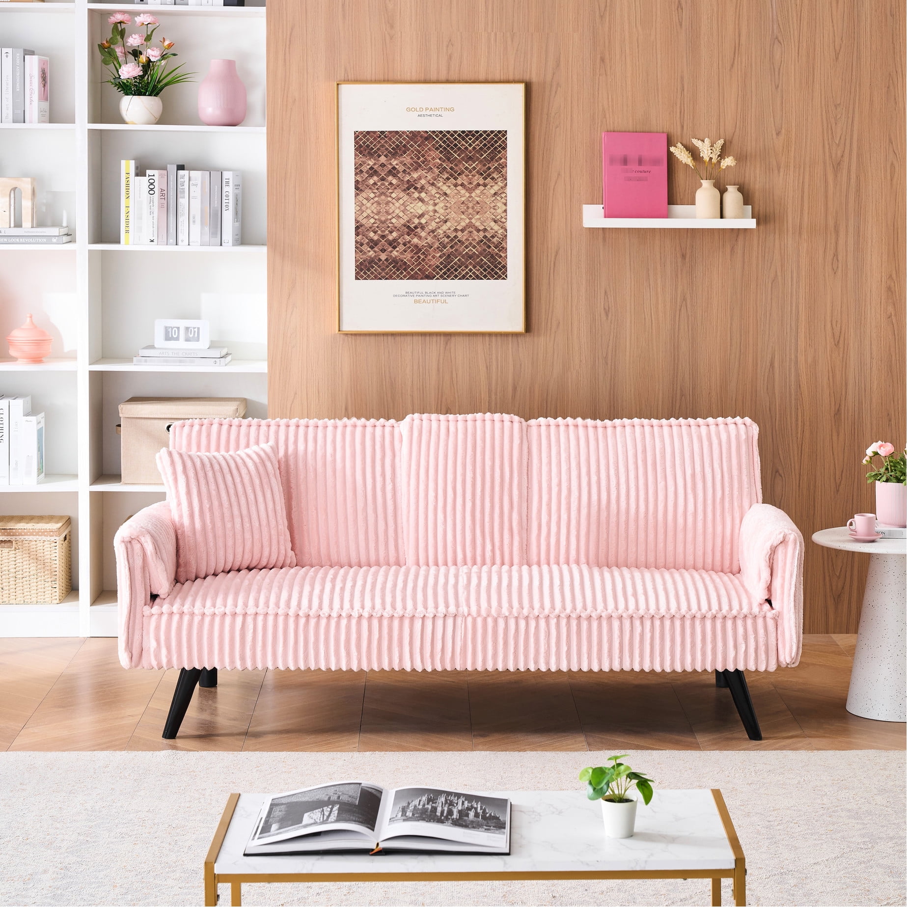 Corduroy fabric, adjustable seating angles / Comfortable for rest ...