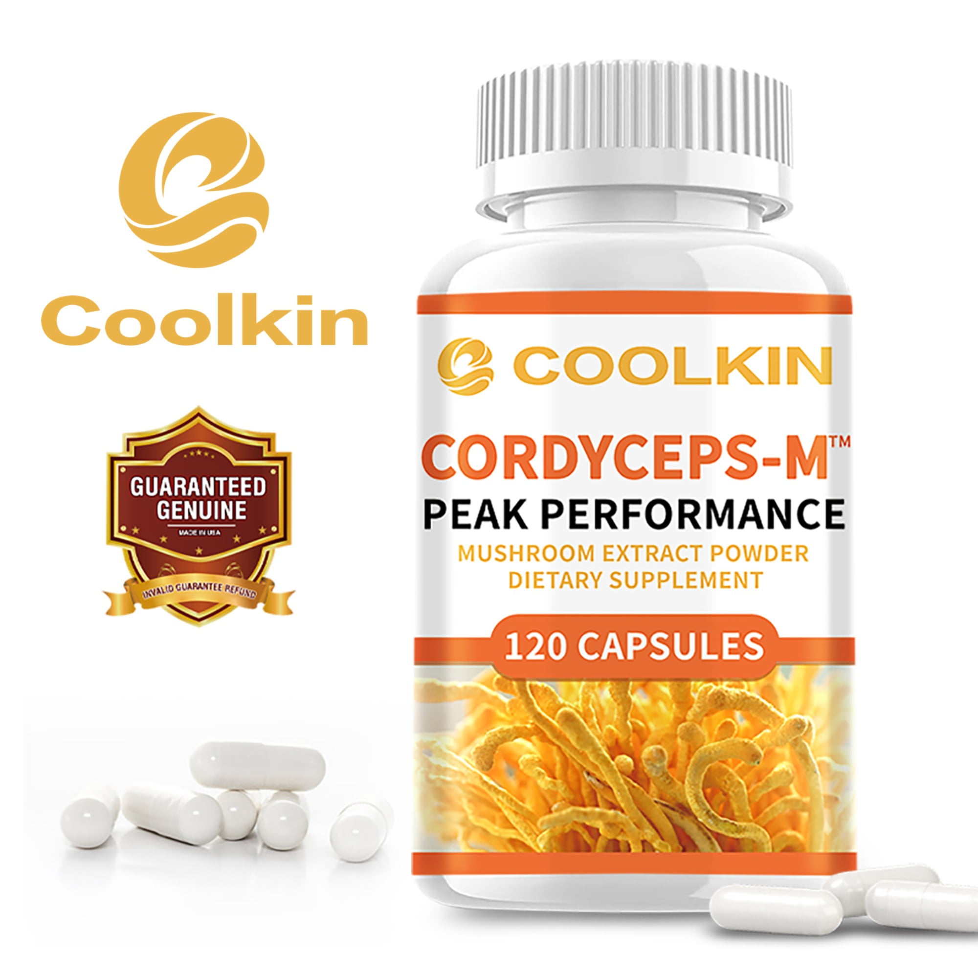 Cordyceps - M 1000mg - Mushroom Supplement - Increase Energy, Immune Support - 120 Capsules ...