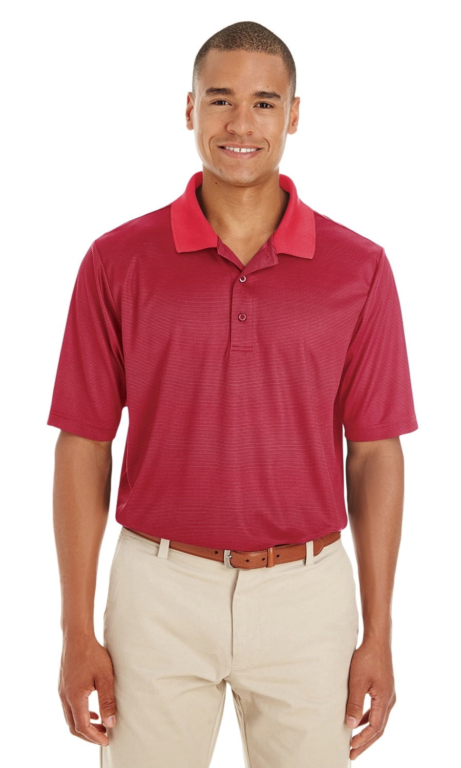 Core 365 CE102 Men's Express Microstripe Performance Pique Polo Shirt ...
