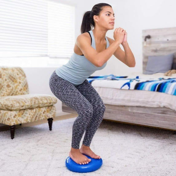 Core Balance Disc Trainer, 14” Diameter with Pump for Improving Posture ...