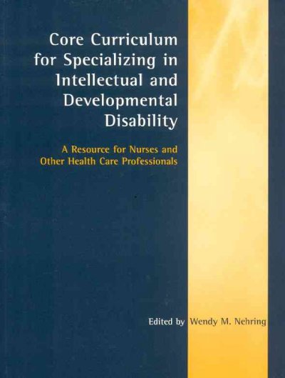 Core Curriculum for Specializing in Intellectual and Developmental ...