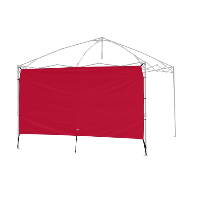 CORE 10' x 10' & 13' x 13' Canopy Sun Wall Accessory - RED - Walmart ...