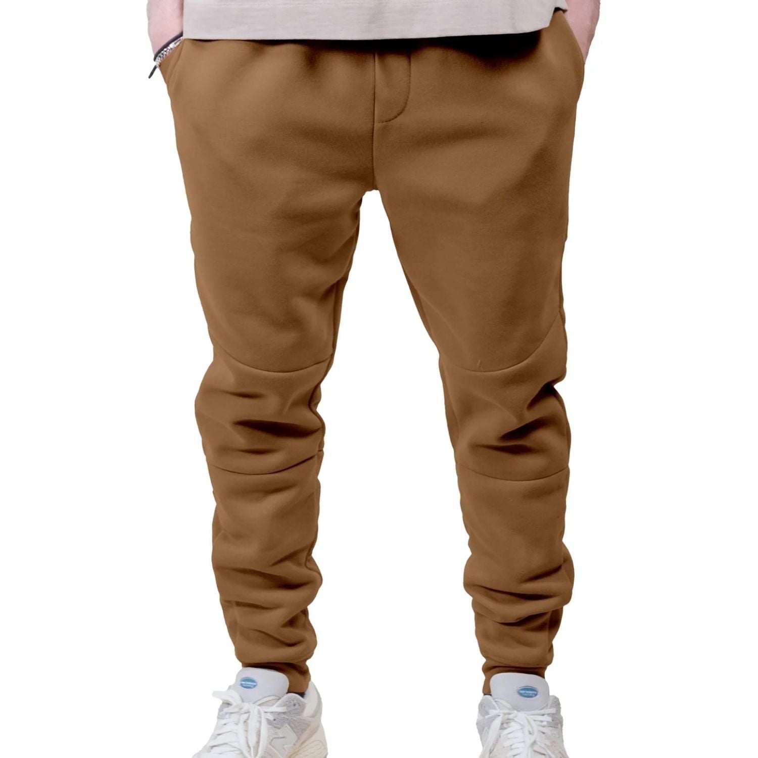 Brooklyn Cloth Men's Core Fleece Sweatpants Joggers, Elastic Waist ...