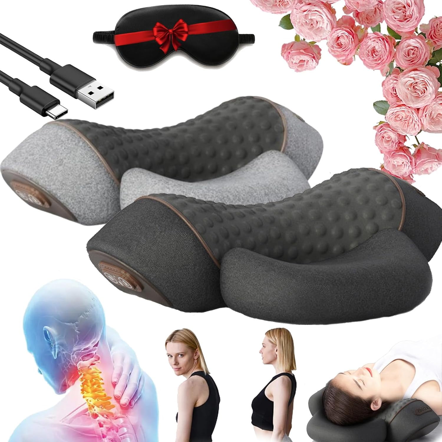 Core Hero 3-in-1 Neck Massage Pillow, 2025 New Fisiorest 3 in 1 Neck ...