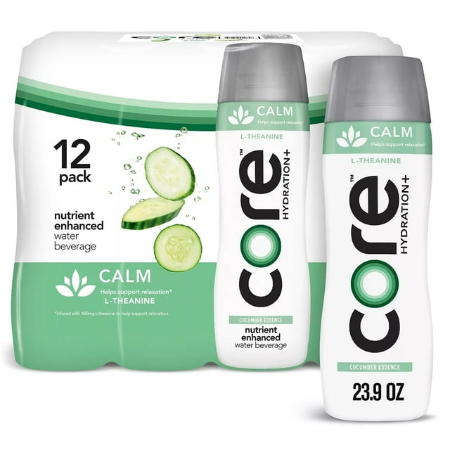 Core Hydration+ Calm Enhanced Water with Cucumber, Health Essential ...