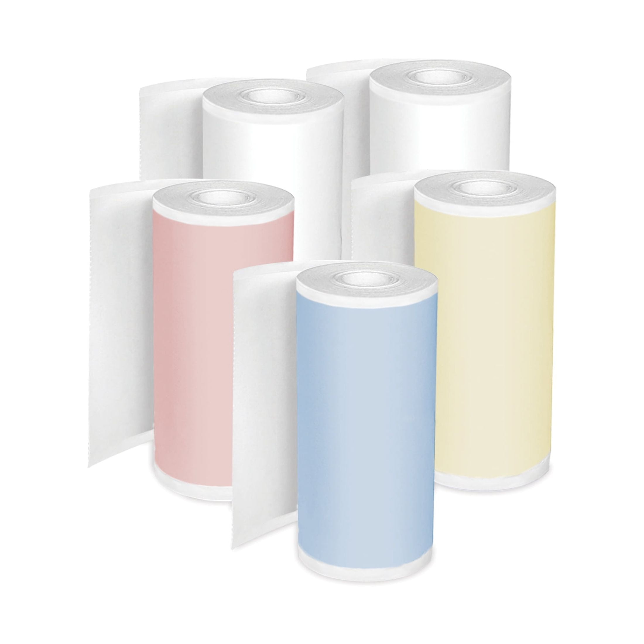 Core Innovations Thermal Paper Adhesive Sticker Rolls, 2.18" Multi ...