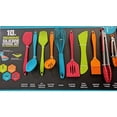 Core Kitchen 10 Piece Silicone Utensil Set in Assorted Colors with ...