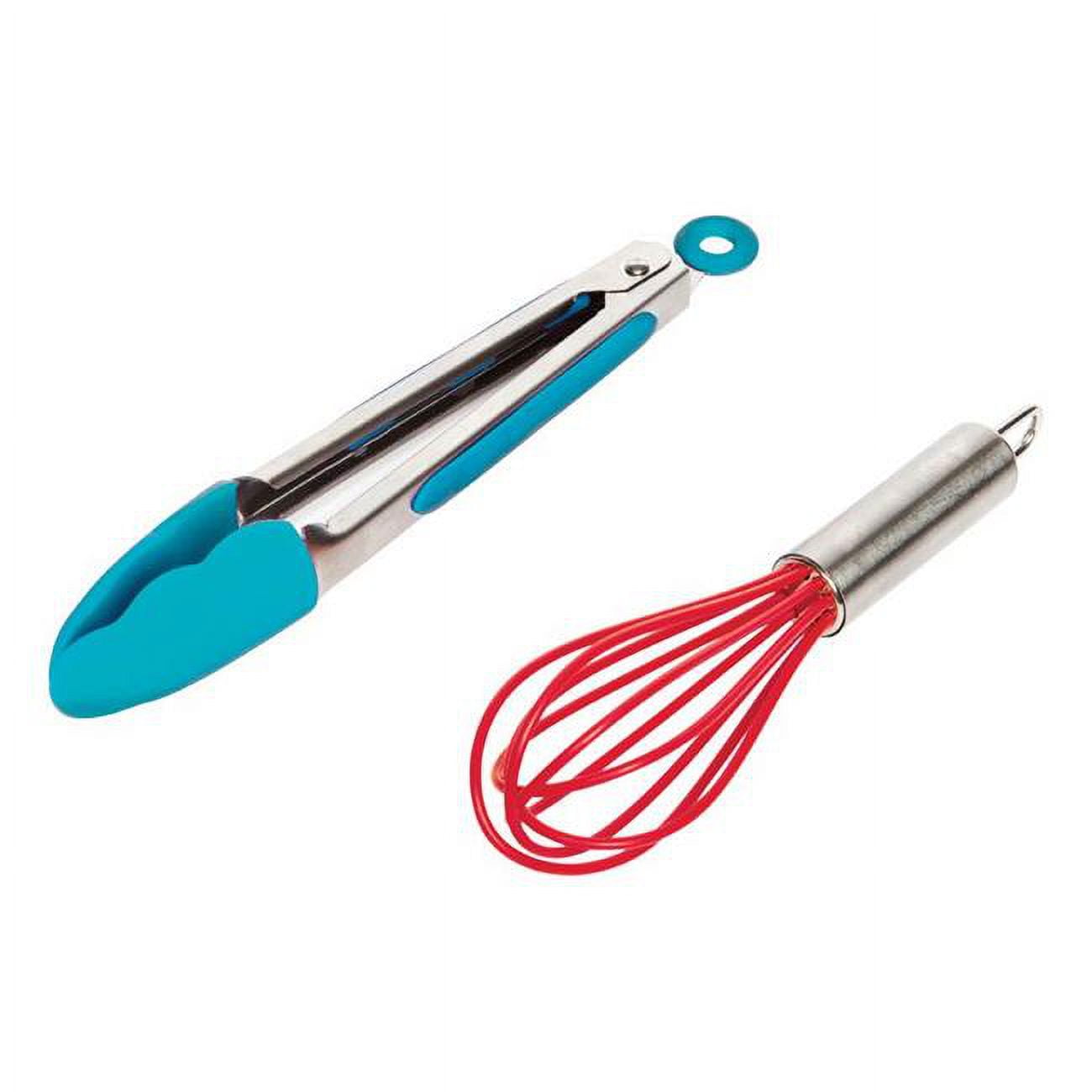 Core Kitchen 6505887 Assorted Color Mini Whisk 7 Tong Set - 2 per Pack ...