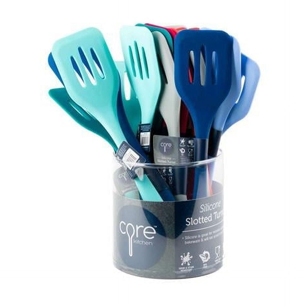 Core Kitchen CDU21315-TV Silicone Slotted Turner - Quantity 18 ...