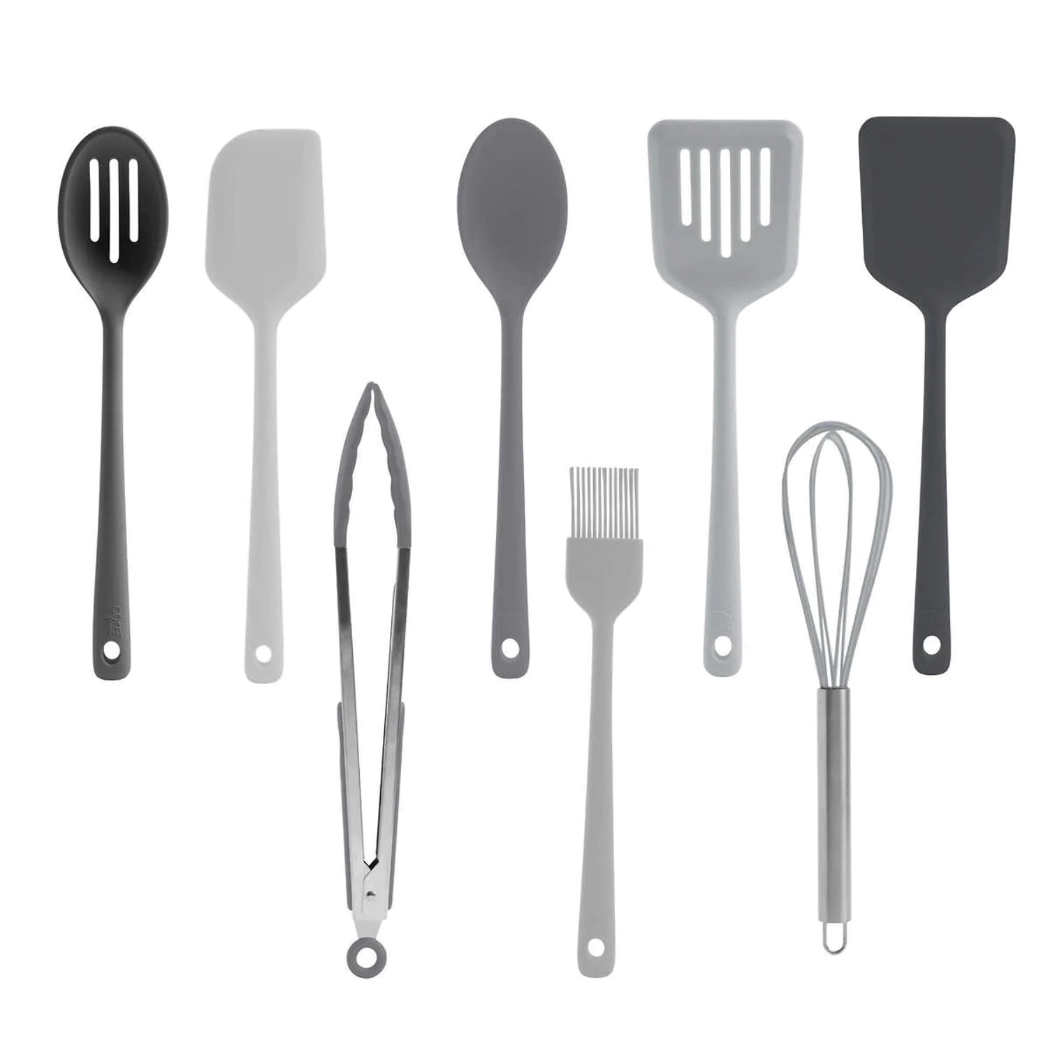Core Kitchen Silicone Utensils, Set of 8 (Gray) - Walmart.com