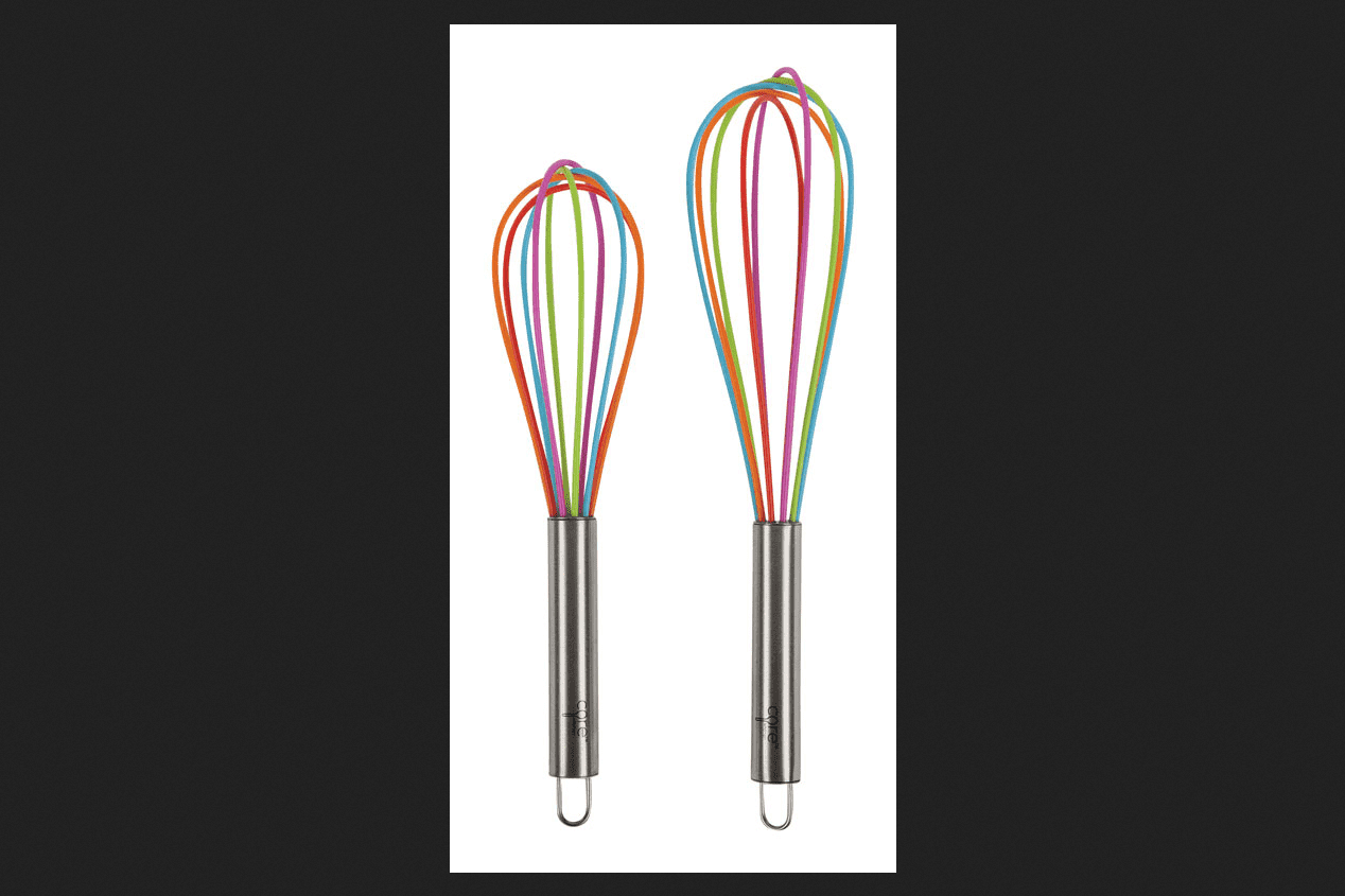 Core Kitchen Whisk Set Stainless Steel/Silicone Multi-Colored - Walmart.com