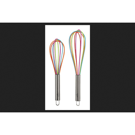 Core Kitchen Whisk Set Stainless Steel/Silicone Multi-Colored - Walmart.com