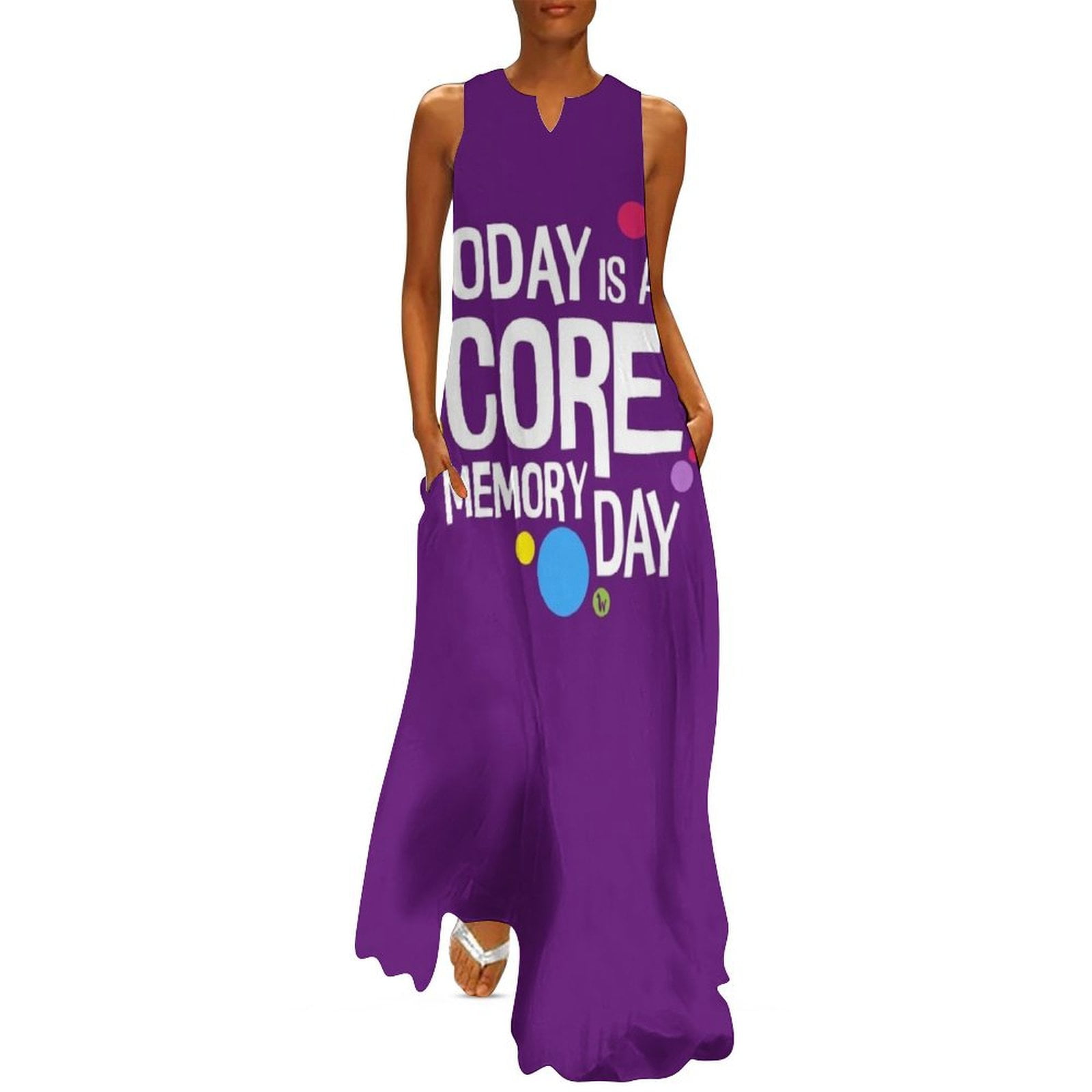 Core Memory Day Long Dress Summer wom's clothing Woms dresses Dress ...