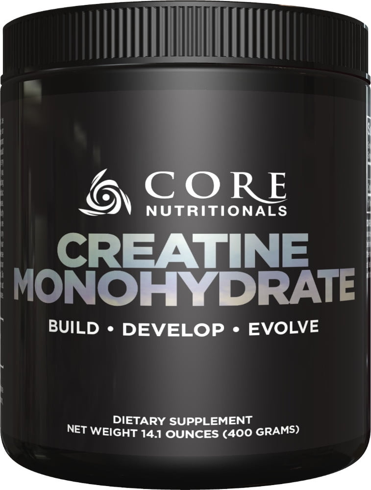 Core Nutritionals Creatine Monohydrate - 400g Unflavored (Creatine Monohydrate) - Walmart.com
