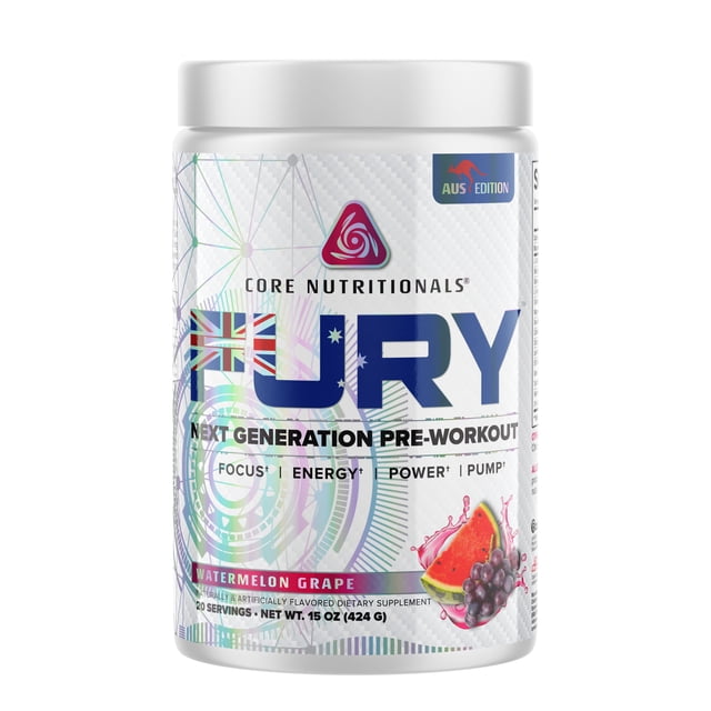 Core Nutritionals Fury AUSTRALIA EDITION Platinum Next Gen Pre Workout ...