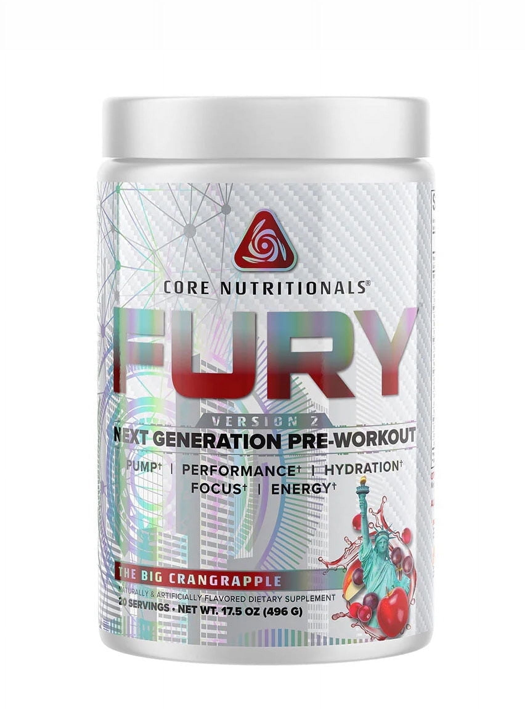 Core Nutritionals Fury V2 Platinum Next Generation Pre Workout 20 ...