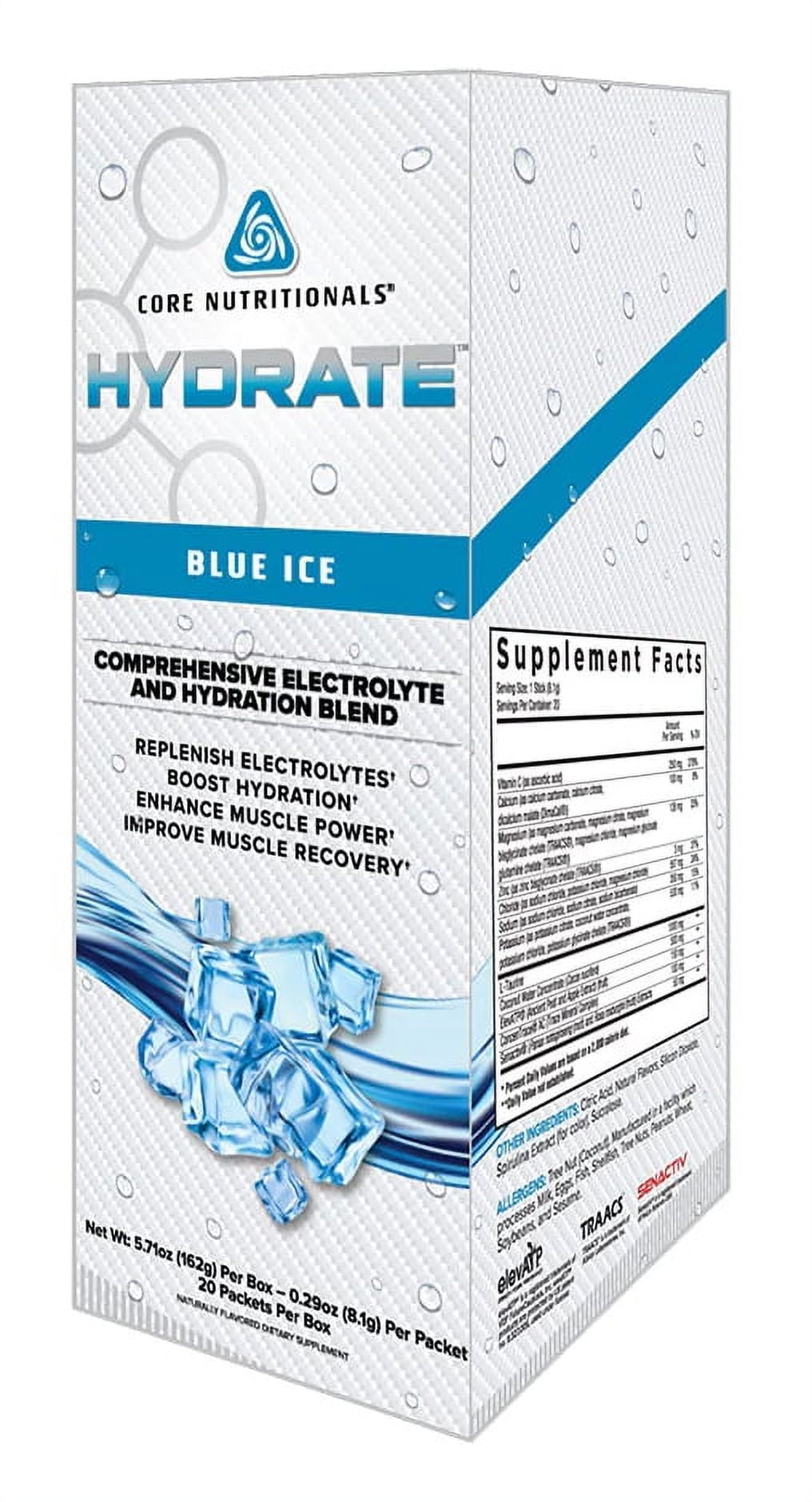 Core Nutritionals HYDRATE Comprehensive Electrolyte and Hydration Blend ...