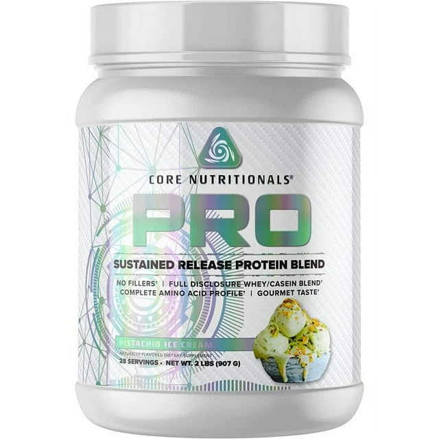 Core Nutritionals Pro Sustained Release Protein Blend, Digestive Enzyme Blend, 25G Protein, Low ...