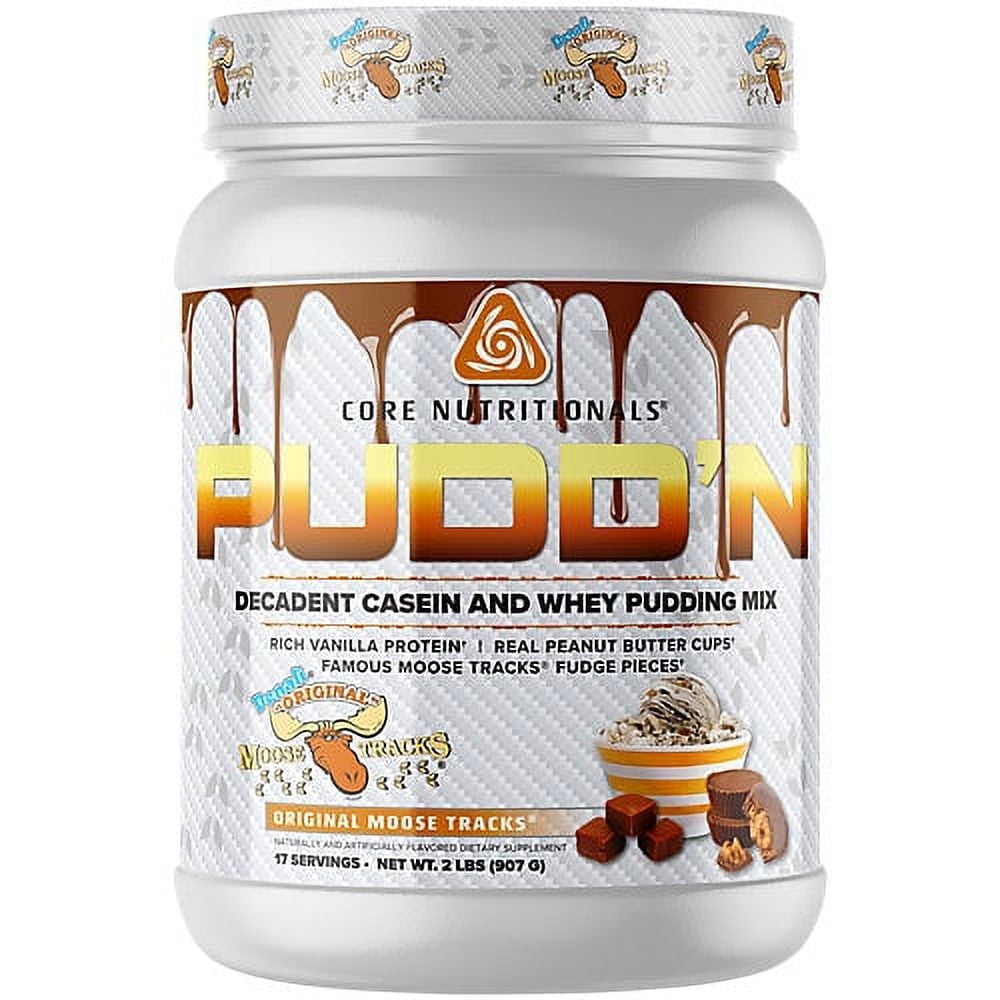 Core Nutritionals Pudd'n, Decadent Protein Pudding Mix, Full Disclosure Casein Blend, Sustained ...