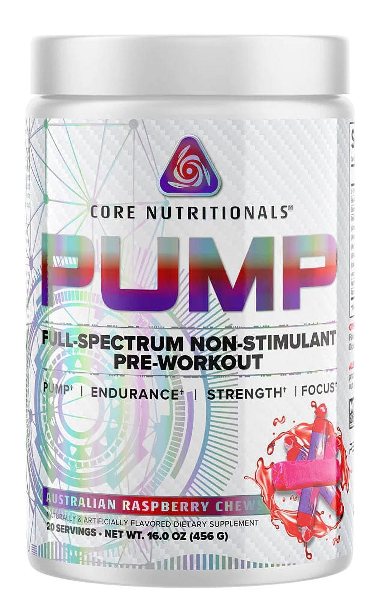 Core Nutritionals Pump Platinum Full-Spectrum Non-Stimulant Pre-Workout ...