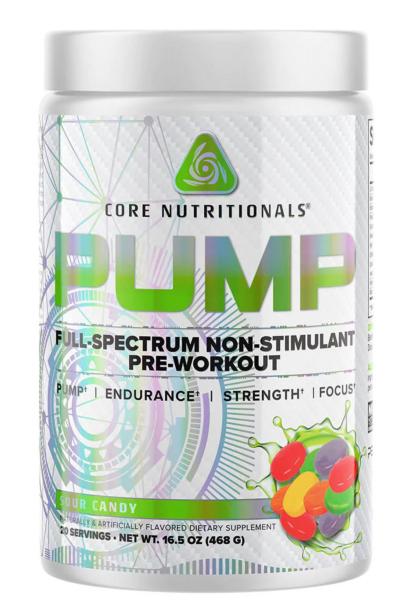 Core Nutritionals Pump Platinum Full-Spectrum Non-Stimulant Pre-Workout ...