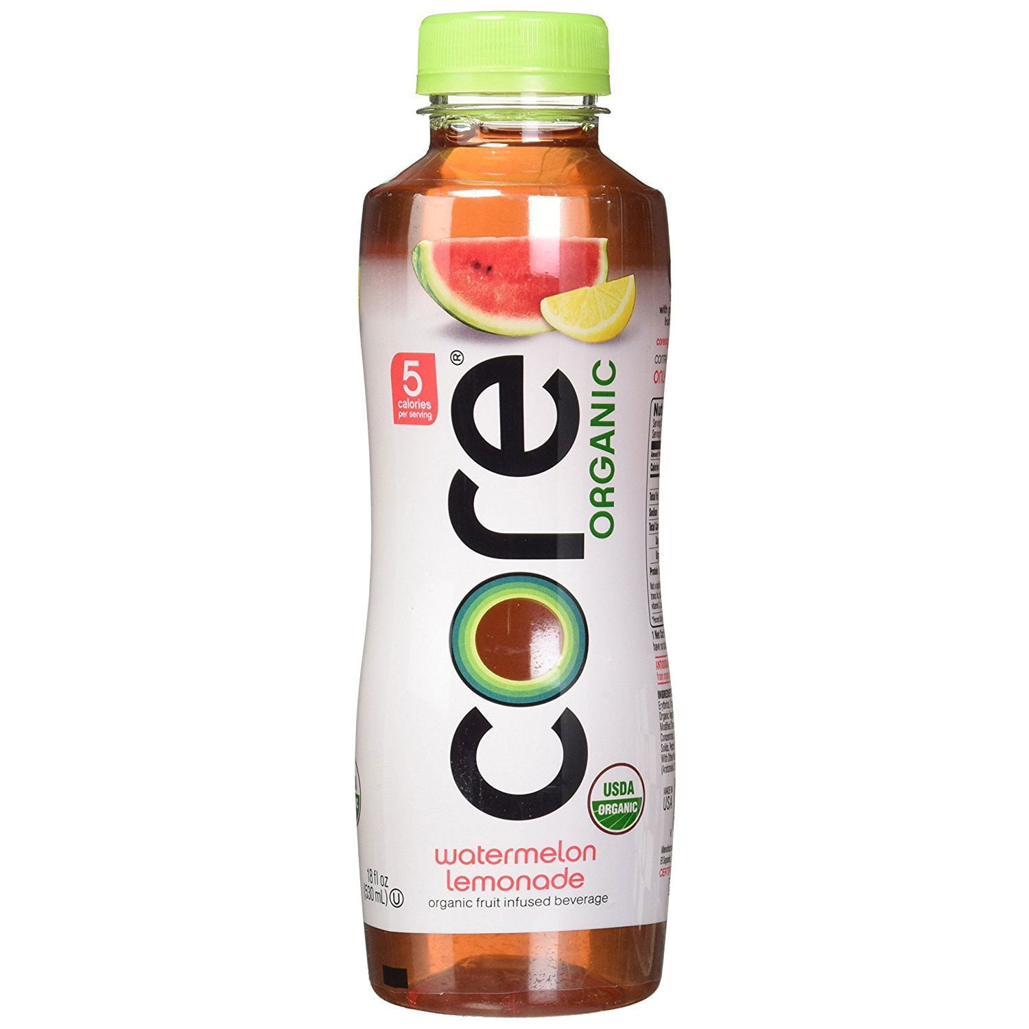 Core Organic Fruit Infused Beverage, 18 Fl Oz, Watermelon Lemonade ...