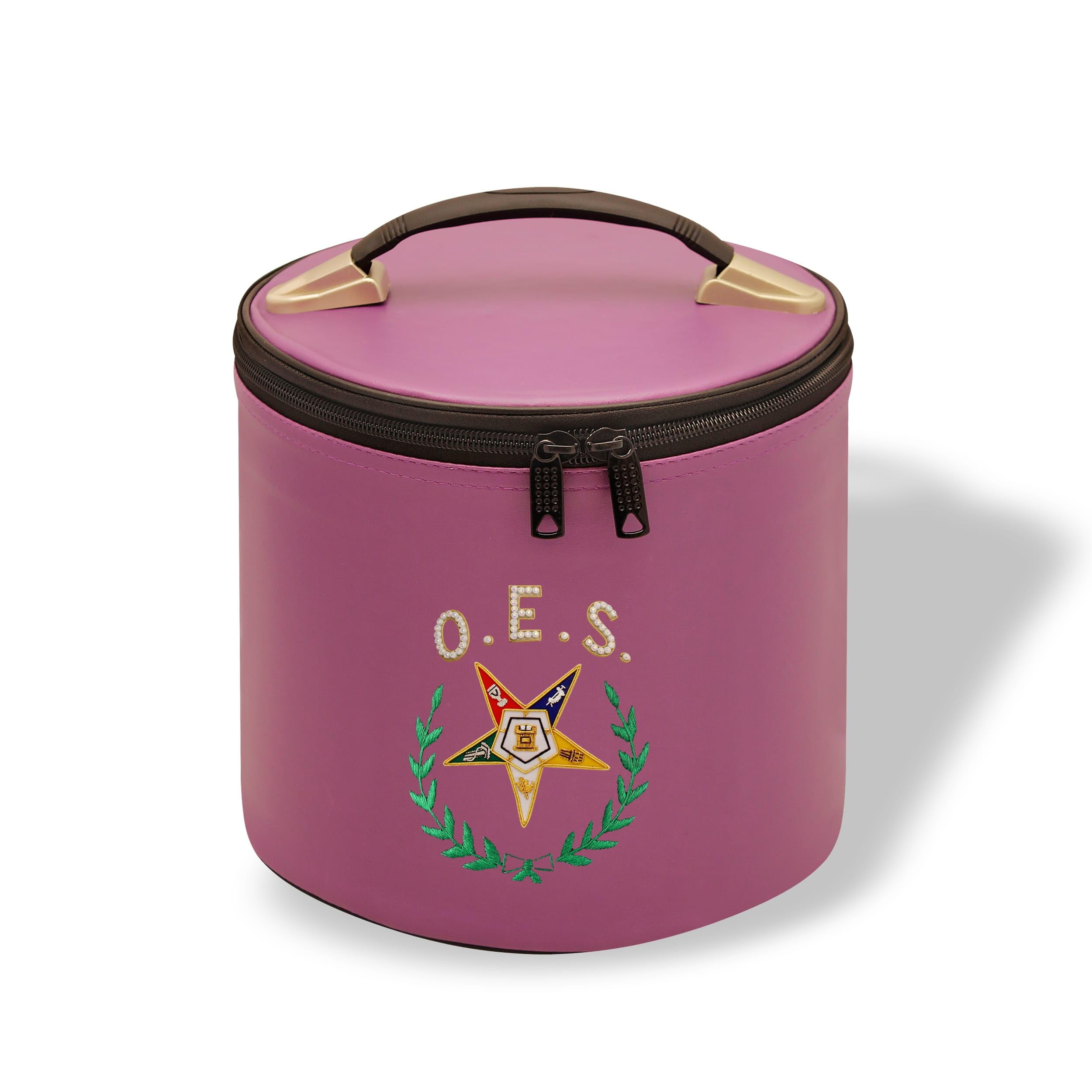 Core Plus Group Hand Embroidery Green Wreath & OCS Star With Rhinestone Letters Fez Case, Deluxe ...