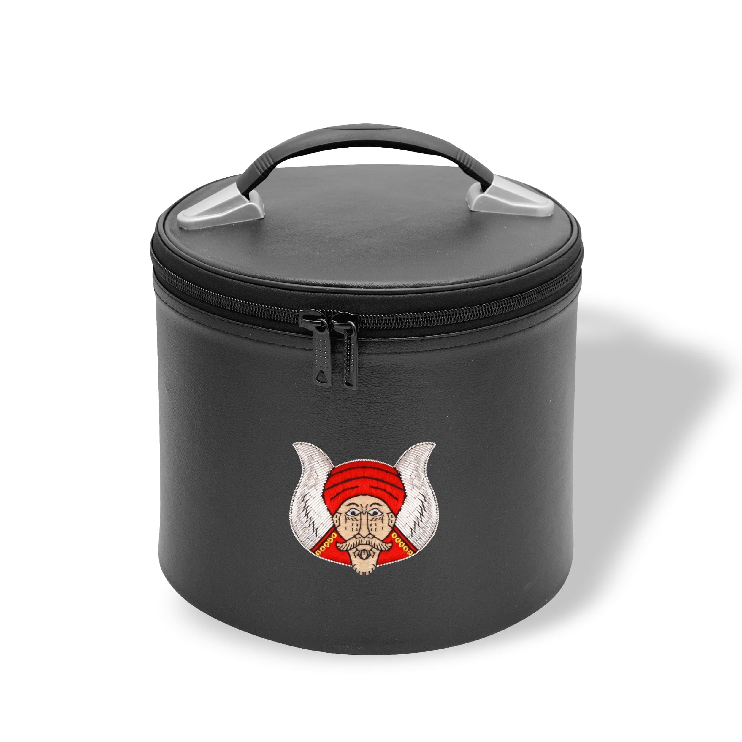 Core Plus Group Hand Embroidery Gruto Fez Case, Deluxe Masonic Fez Cap Case, Imitation Leather ...