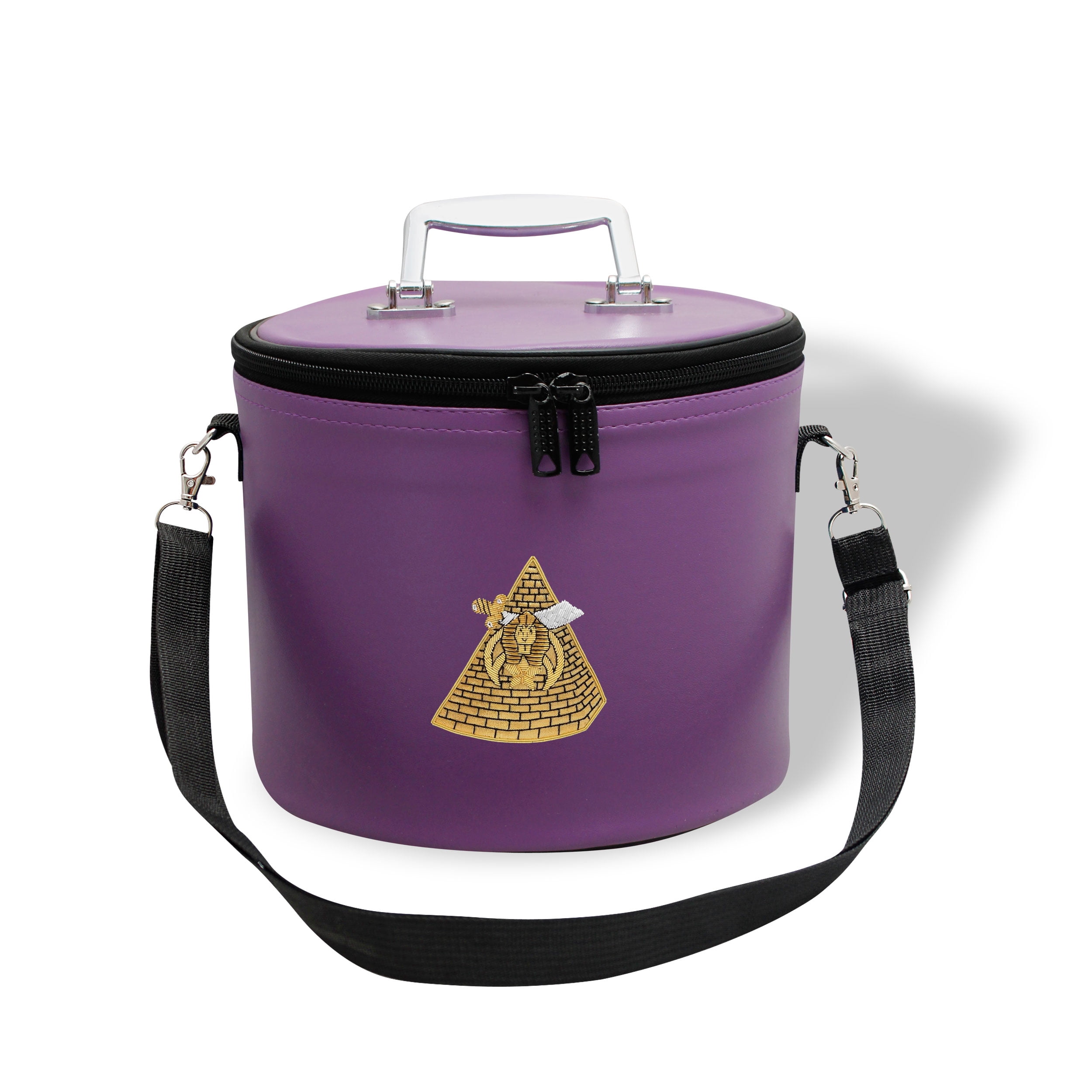 Core Plus Group Hand Embroidery Pyramid Fez Case,Deluxe Masonic Fez Cap ...