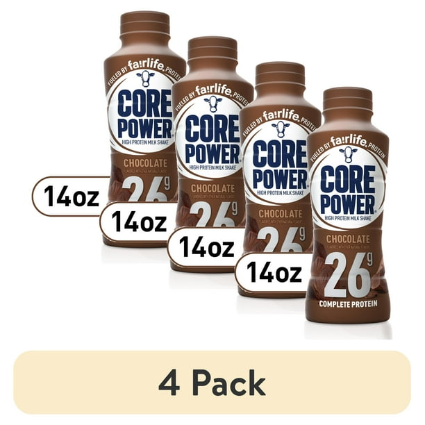 (4 pack) Core Power Protein Shake with 26g Protein by fairlife Milk ...