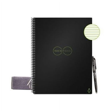 "Wirebound Notebook, 1 Subject, Medium/college Rule, Black Cover, 11 X ...