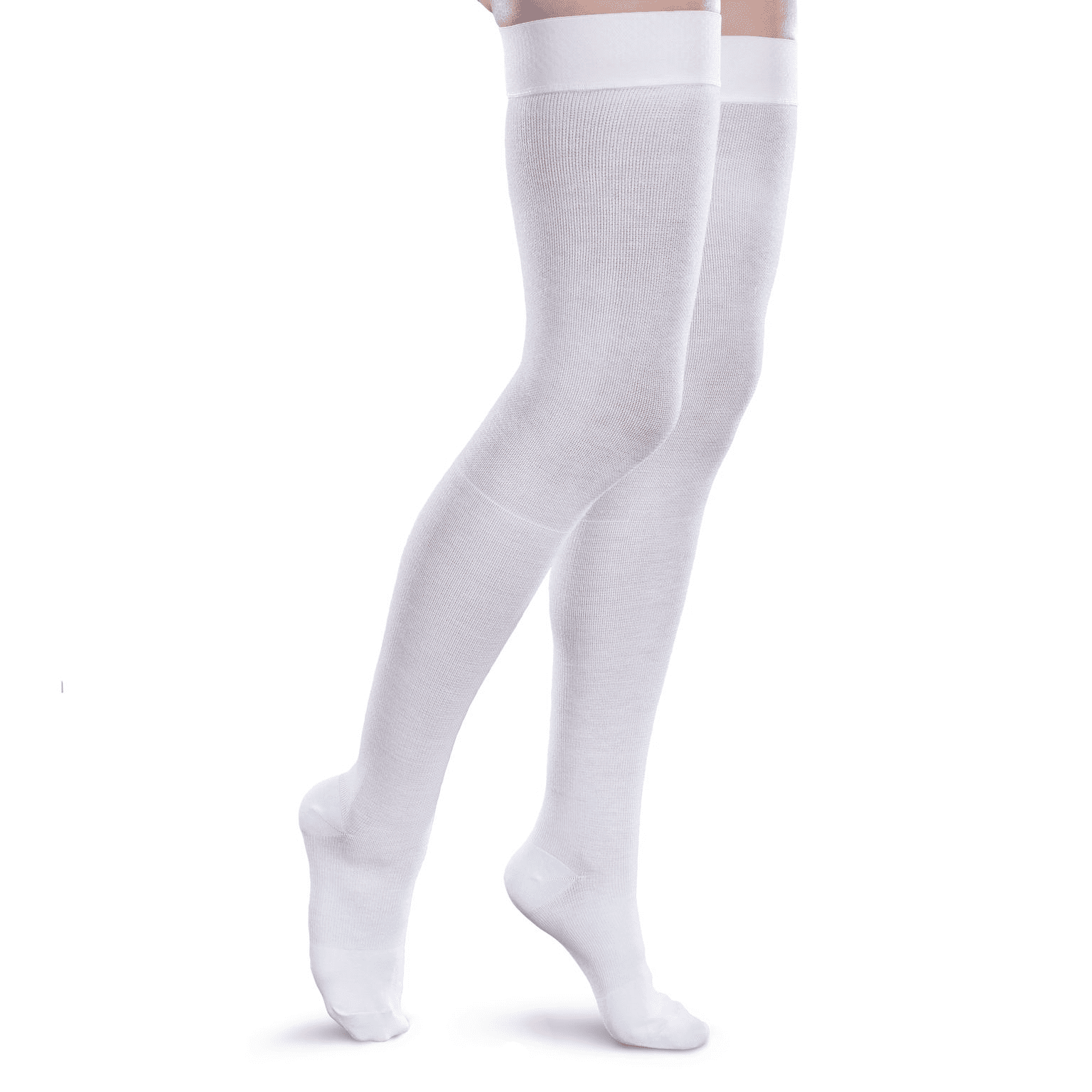 Core-Spun 20-30mmHg Moderate Graduated Compression Support Thigh High ...