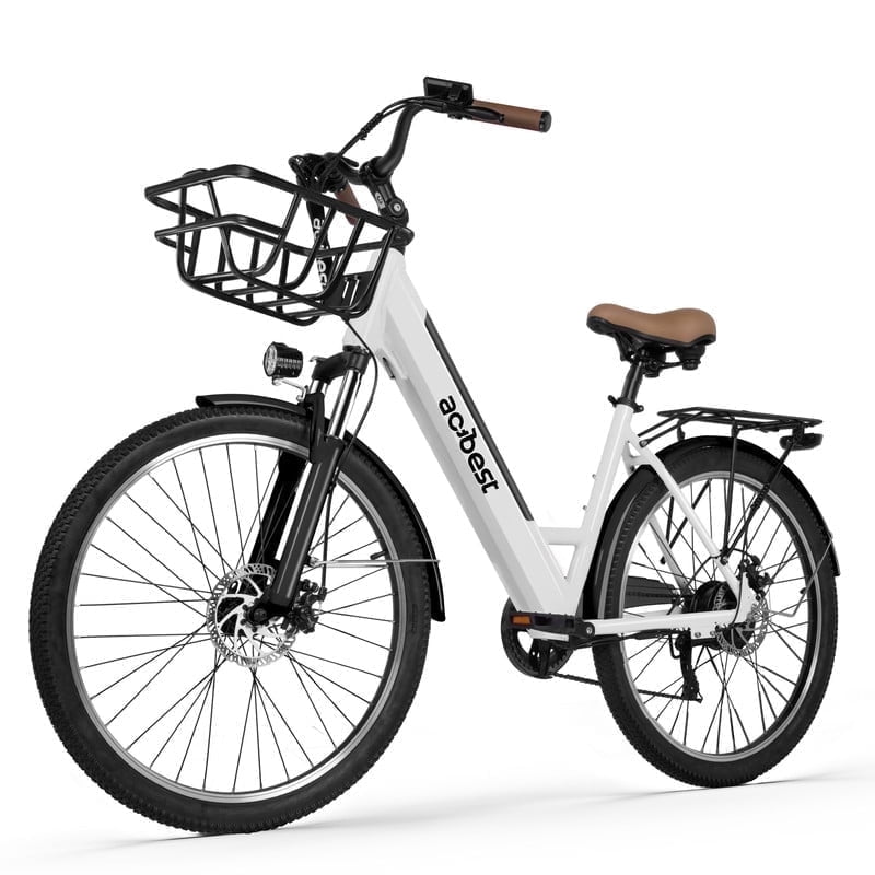 Core-Swept Step Thru Electric Bike for Adults, Peak 749W Brushless ...