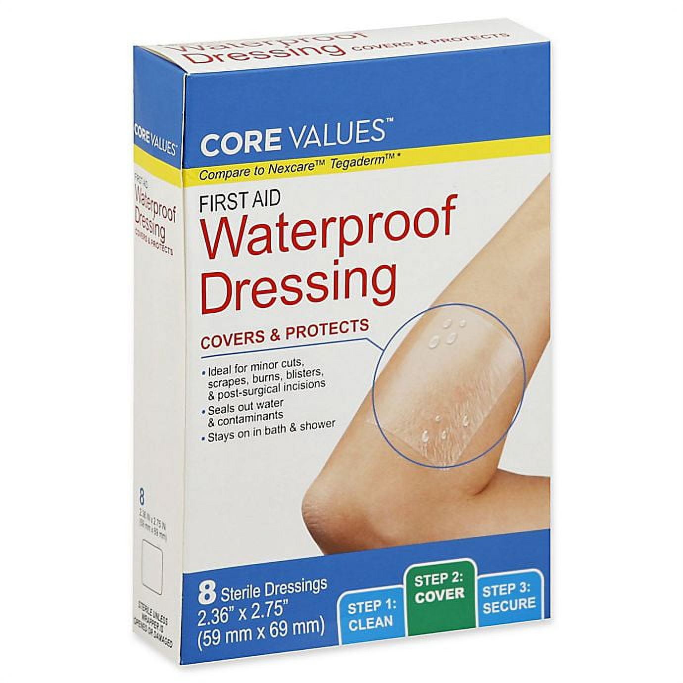 Core Values 8-Count First Aid Waterproof Dressings - Walmart.com