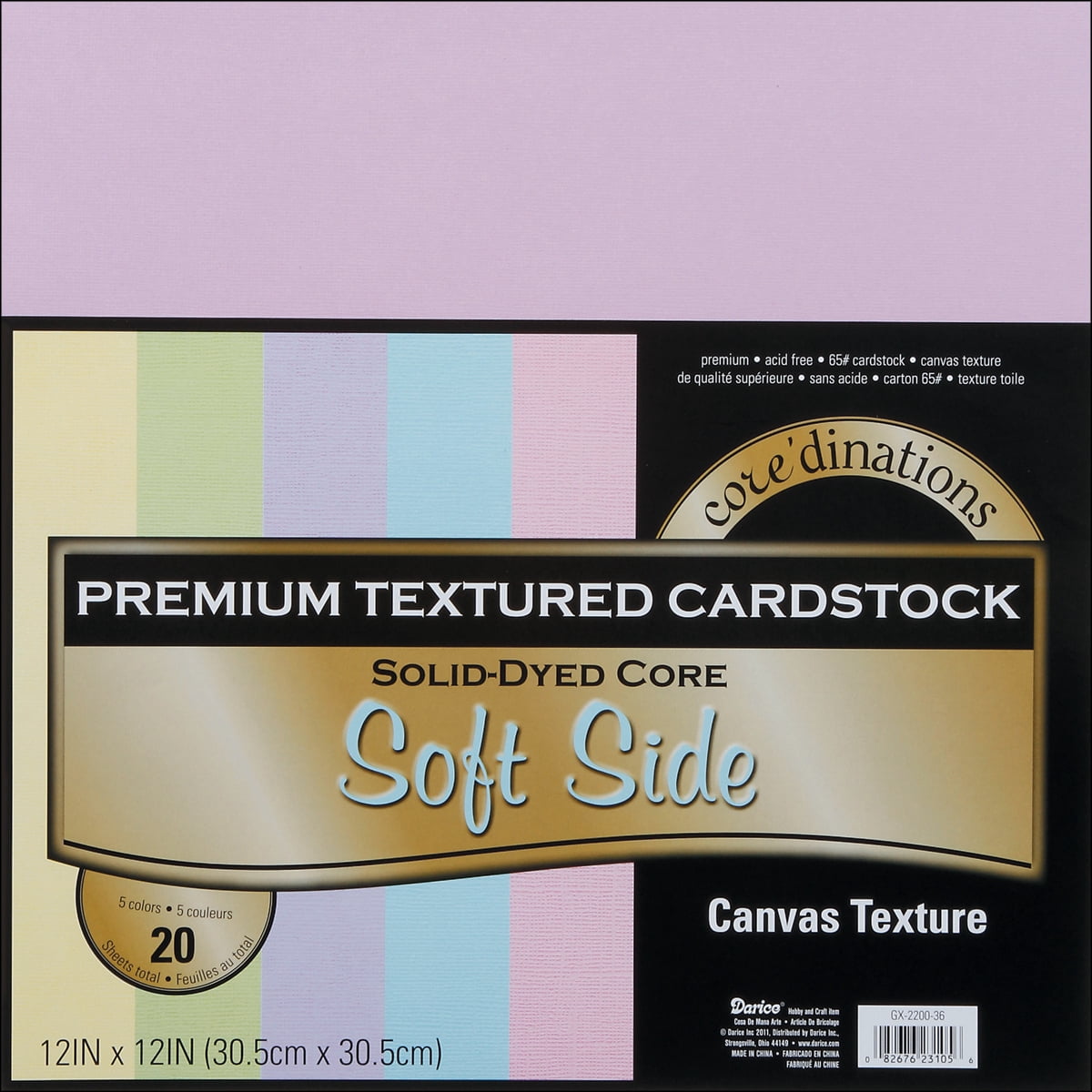 Core'dinations Value Pack Canvas Cardstock 12