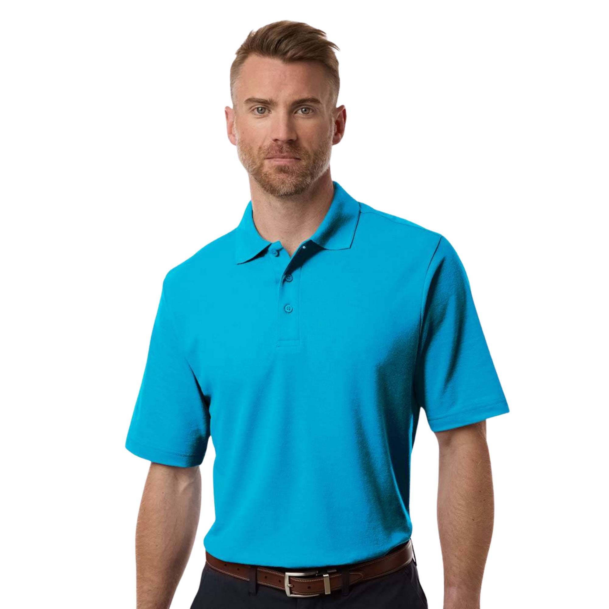 Core365 Men's Resolve Pique Polo T-Shirt, 60/40 Cotton/Polyester Short ...