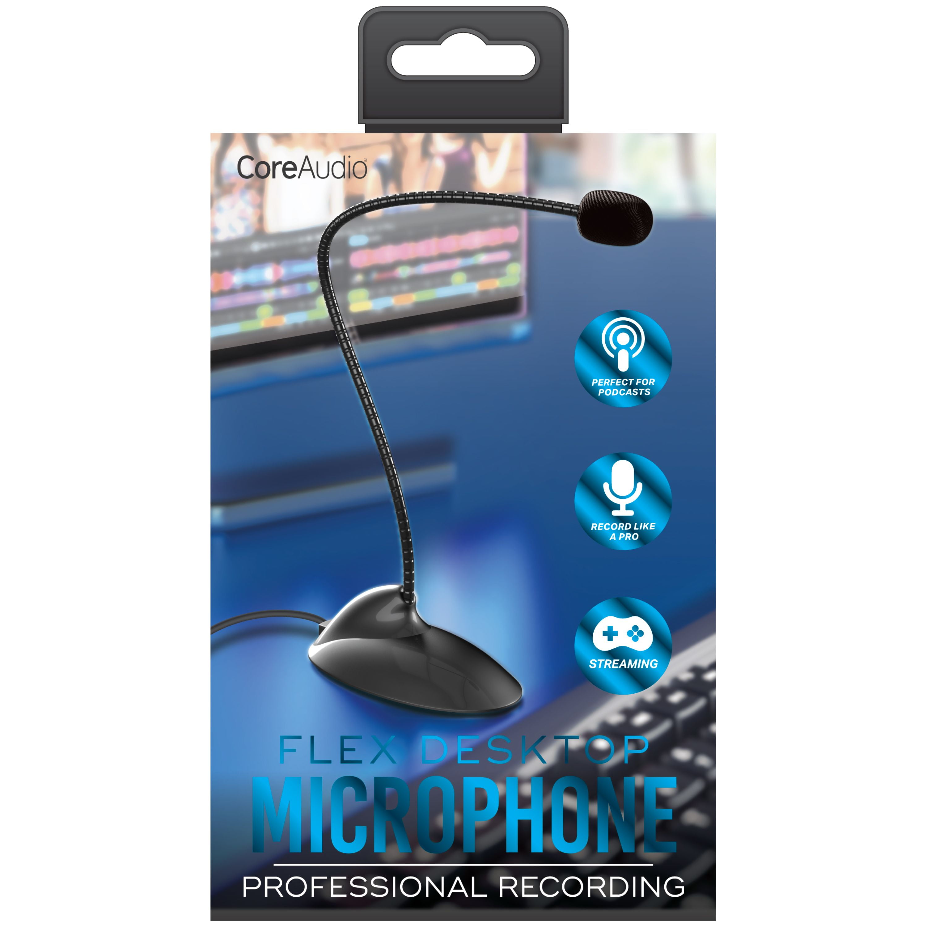 CoreAudio Flex Desktop Microphone 3.5mm Aux Jack | Home Office | Twitch ...