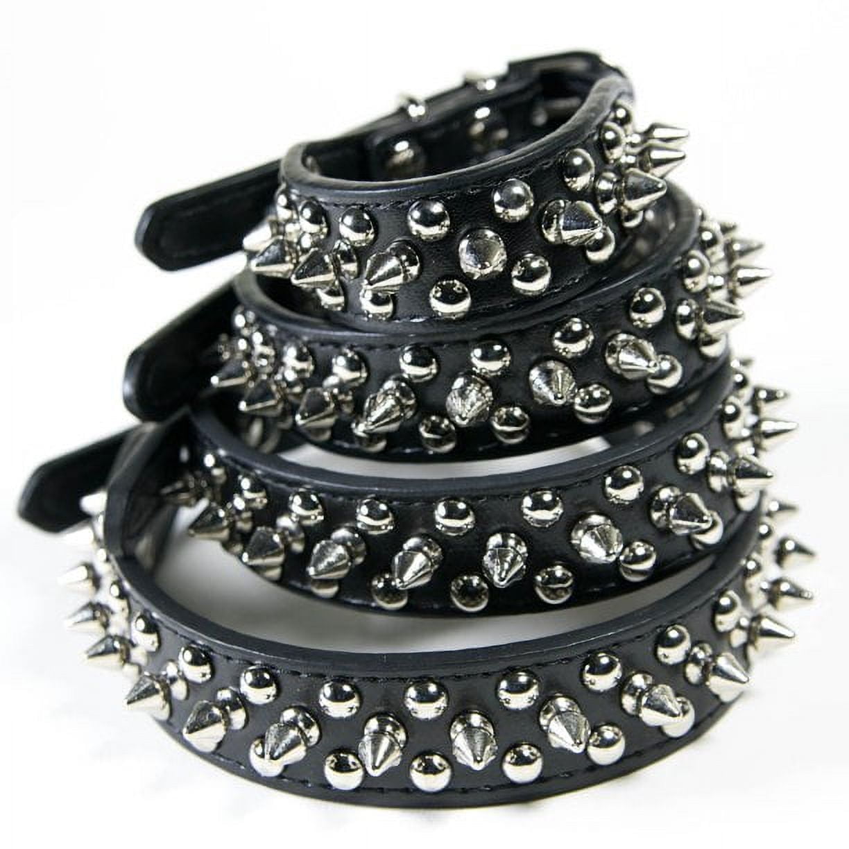 CoreLife Spiked Dog Collar / Spiked Cat Collar, Punk Metal Studded ...