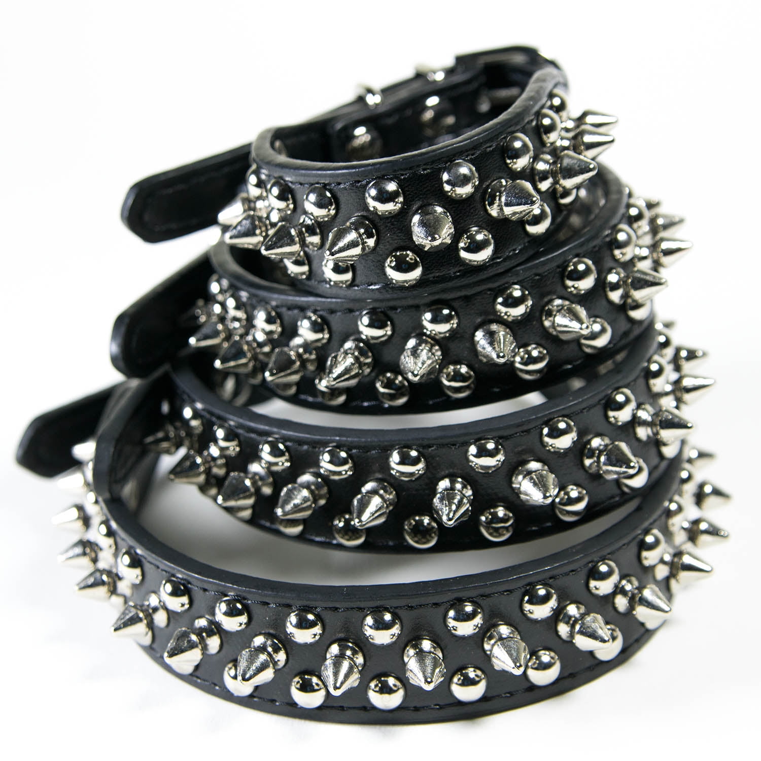 CoreLife Spiked Dog Collar / Spiked Cat Collar, Punk Metal Studded ...
